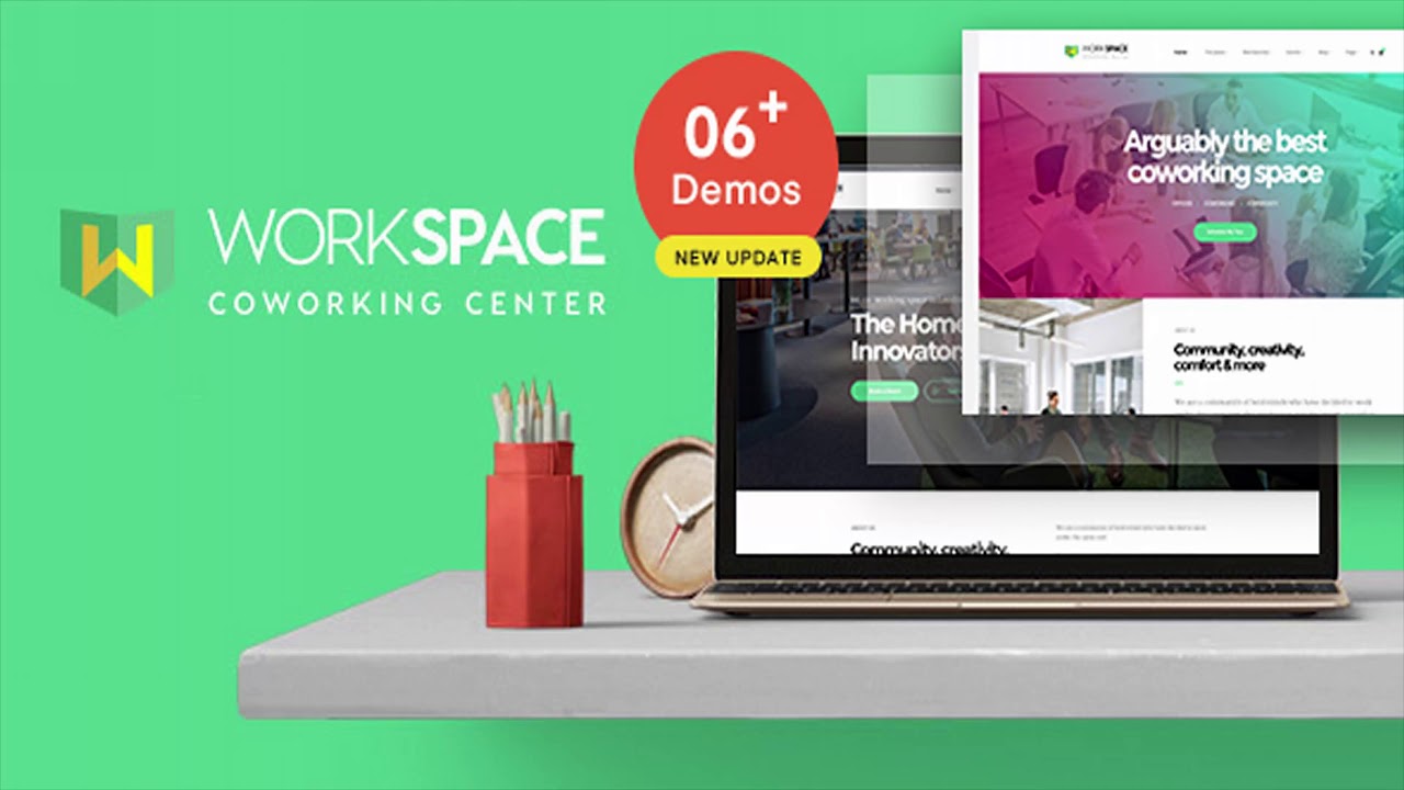 Workspace - Creative Office Space WordPress Theme | Themeforest Website Templates and Themes