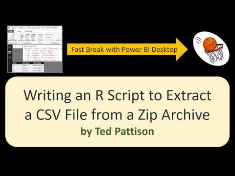 05 Writing an R Script to Extract a CSV File From a Zip Archive