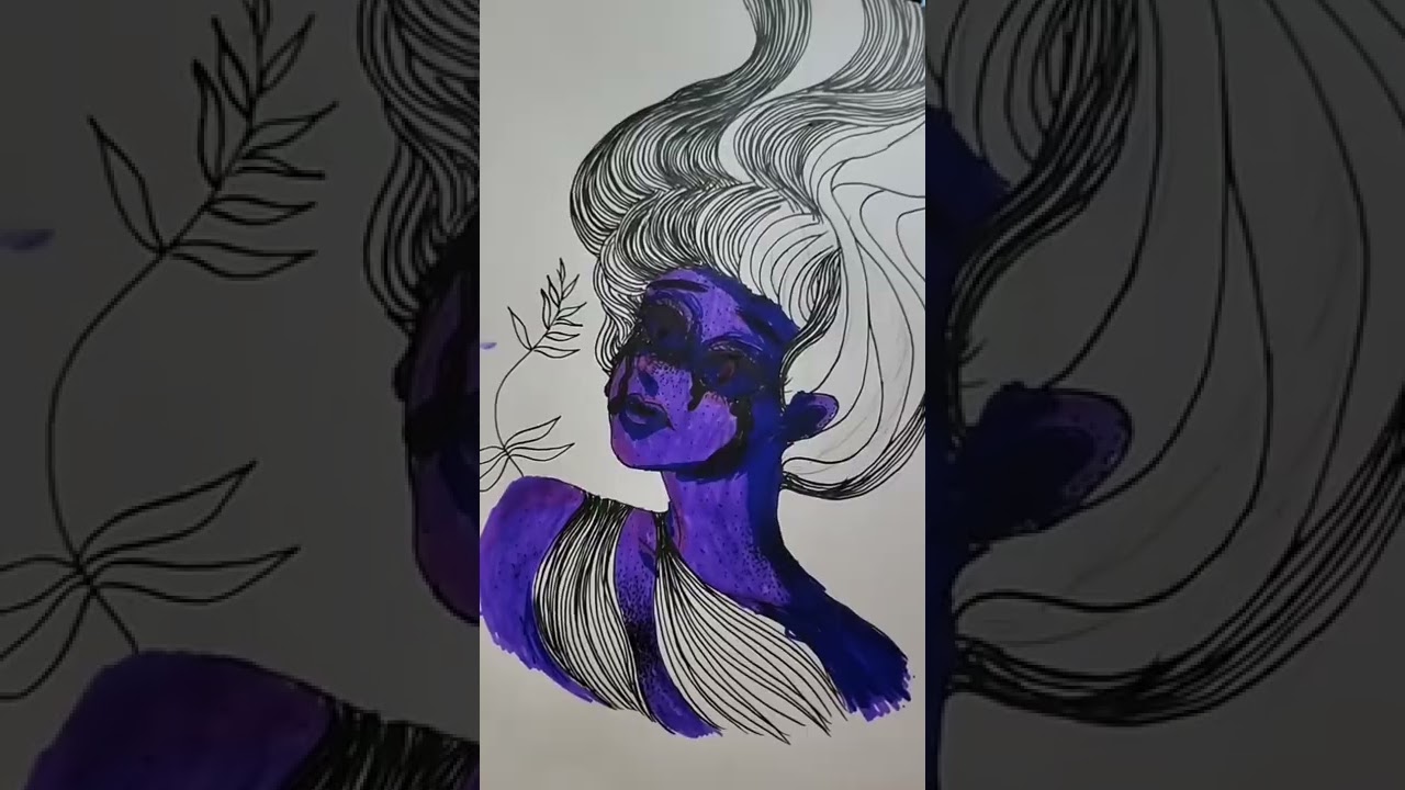 panel redraw of Artemis from #loreolympus #webtoon #artemis #loreolympusfanart #inkdrawing