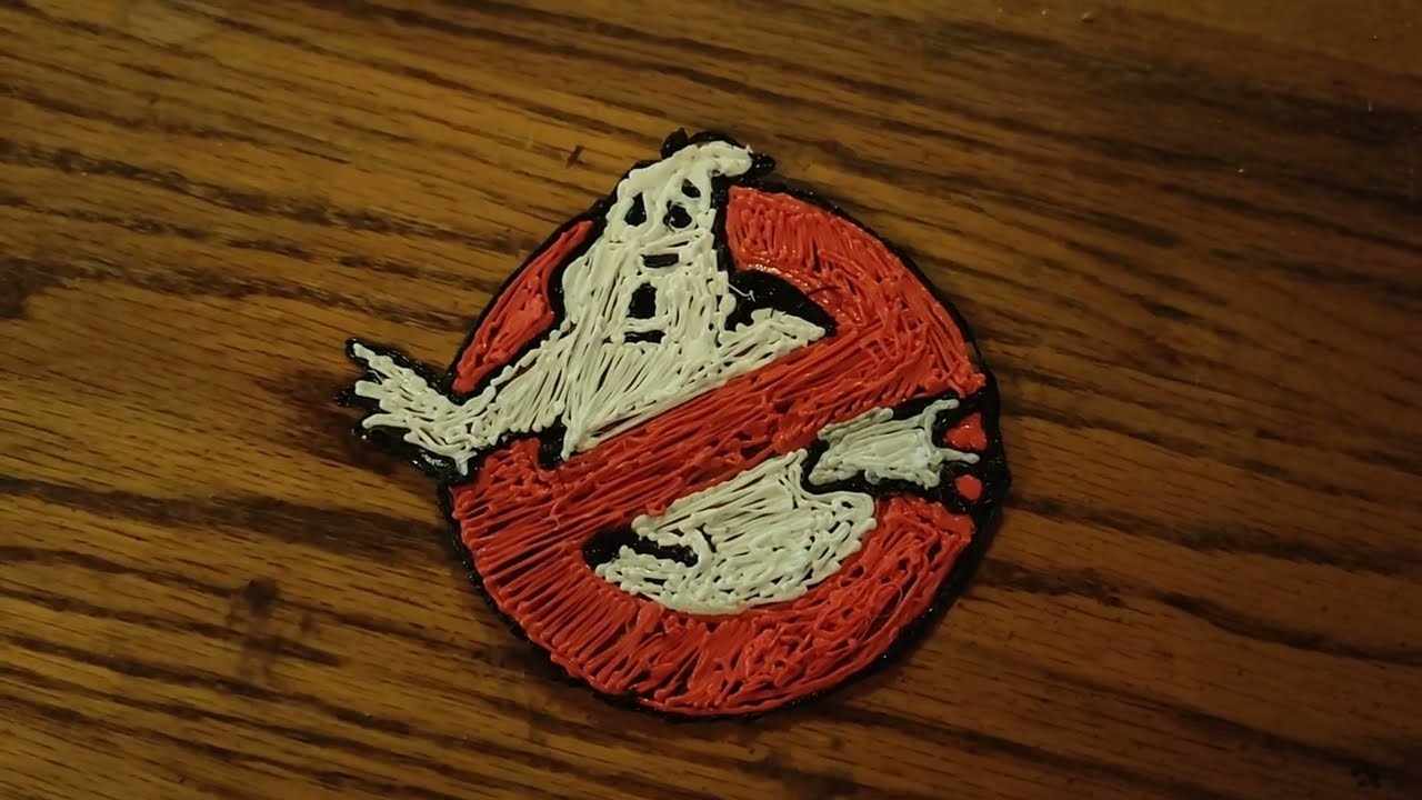 Ghostbusters logo 3D pen Creation