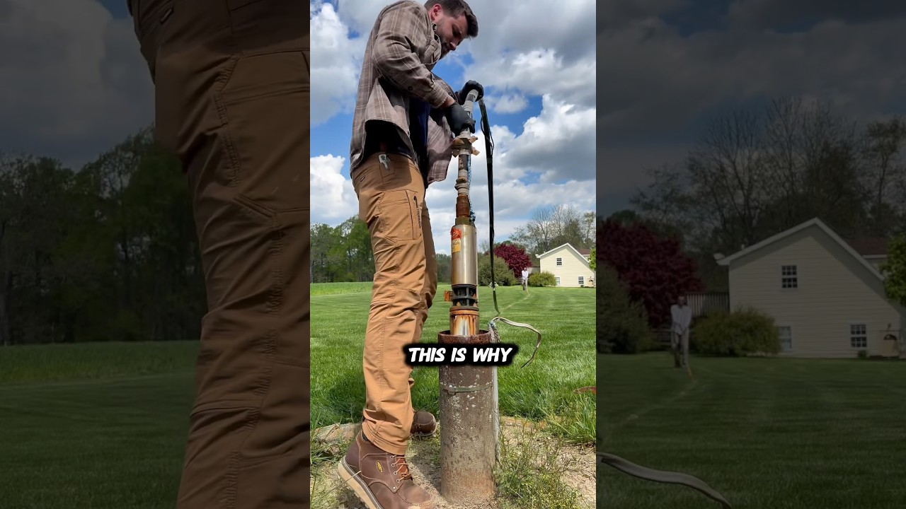 So that’s why the well pump quit… #plumbing #satisfying @KEENUtility @PipeVise  @KNIPEXofficial