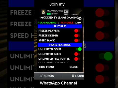 Fc Mobile Unlimited Money Mod Menu Free π€―β€ #fcmobile #freeronaldo #speed #cristianoronaldo
