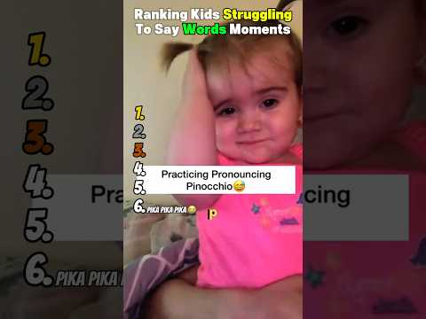 Ranking Kids Struggling To Say Words Moments 😂