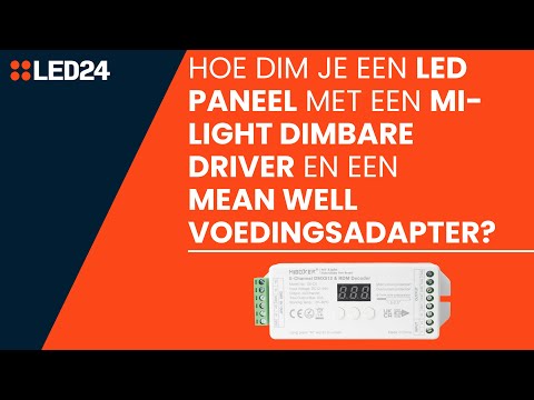 How to: dim a LED panel with a Mi-Light Dimmable Driver and a Mean Well power supply