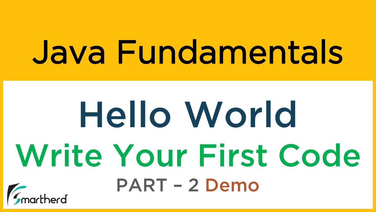 Write your first code in Java: Hello World example. Java Tutorial for beginners #1.2