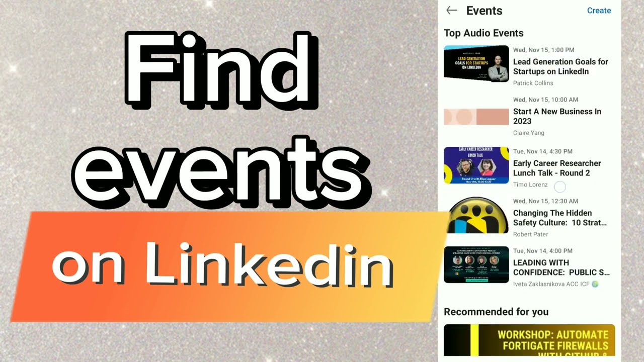 How to Find Events on LinkedIn Mobile App