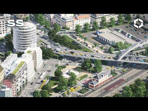How a Quiet Corner Became a Multi-Modal Transit Hub – Cities Skylines 2
