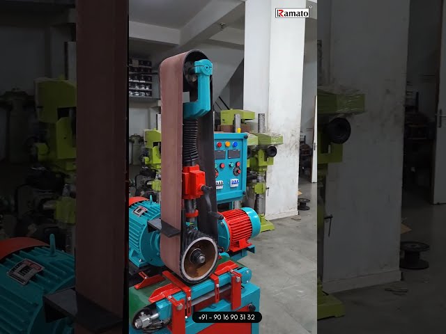 Automatic Flat Deburring Grinding Machines - Ramato 150 X 2000MM ( 6" X 80" ) 3 HP X 4 HEAD ...