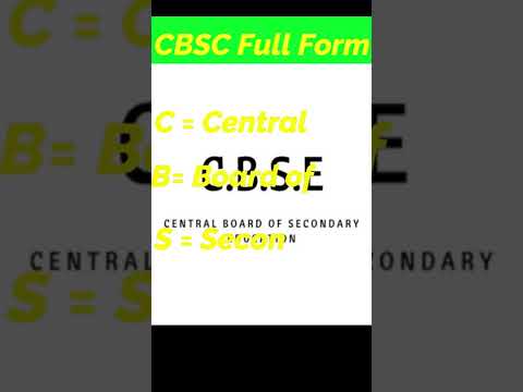 CBSE Full Form / #shorts / #lpd / #fullform / #cbse