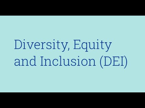 Diversity, Equity and Inclusion lecture May 2021