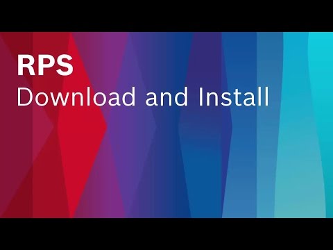 Bosch Security - RPS - Download and install