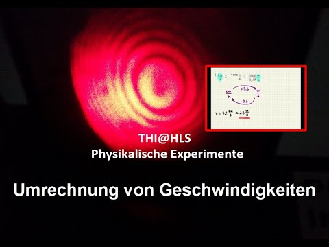 Umrechnung von Geschwindigkeiten