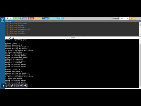My Airport Simulator in CPP | New