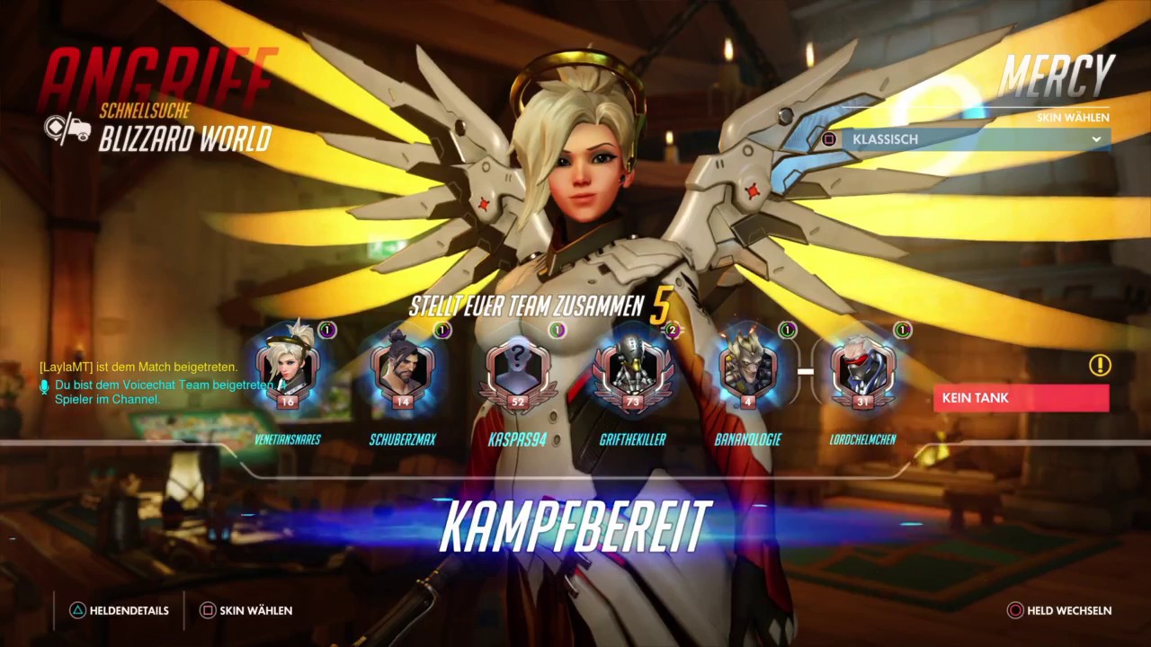 Overwatch PS4 Stream Mercy