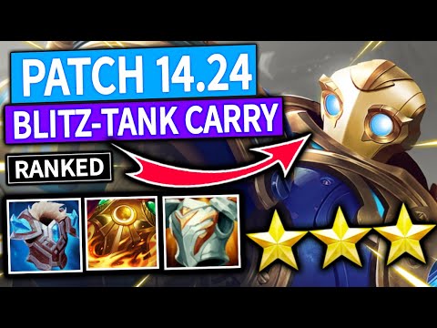 THE BLITZCRANK TANK CARRY in TFT RANKED! - Set 13 Meta | TFT Patch 14.24 | Teamfight Tactics Guide