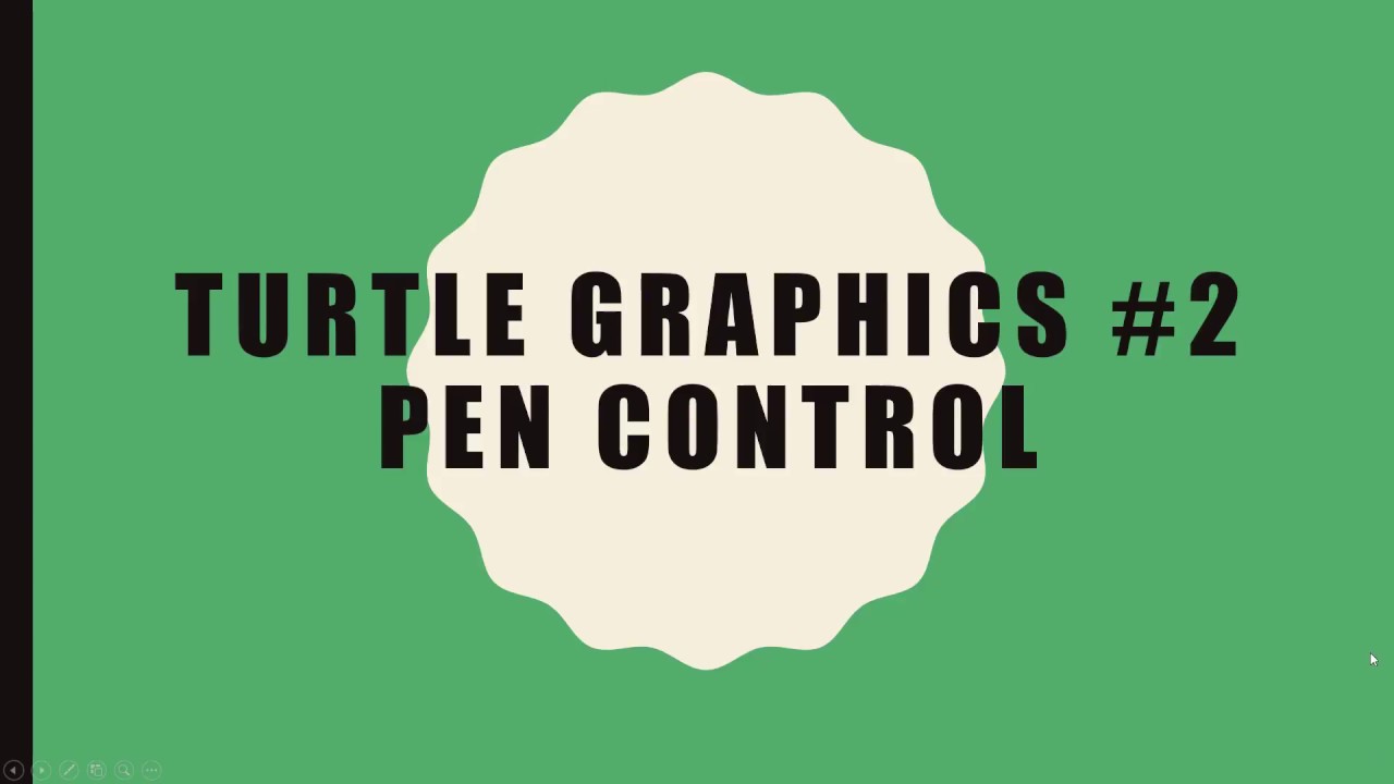 Python Turtle Graphics Lesson 2 Pen Control