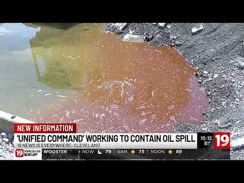 Coast Guard trying to find source of oil spill off of Cuyahoga River in Cleveland