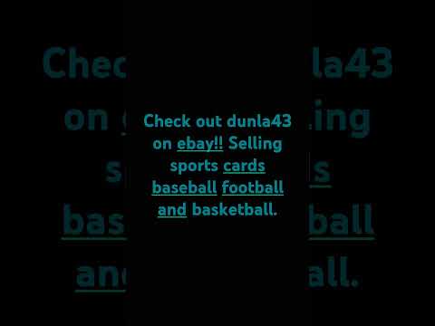 Ebay store dunla43 seller. #ebay #cards #baseball #football #basketball