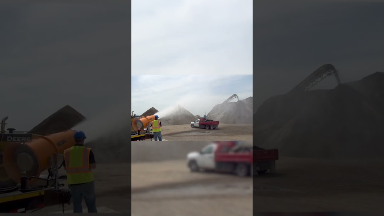 DB-100 Suppresses Aggregate Dust.