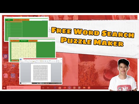 Free Word Search Puzzle Maker || Tutorial #001