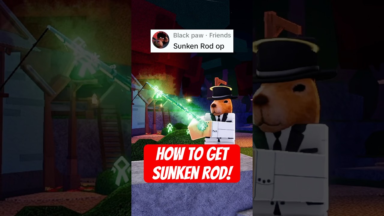 🚨 HOW TO GET THE “SUNKEN ROD” IN FISCH #robloxfyp #fisch #roblox