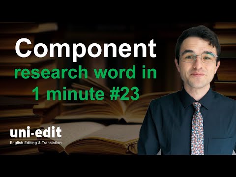 COMPONENT definition, COMPONENT pronunciation, COMPONENT in a sentence, COMPONENT meaning