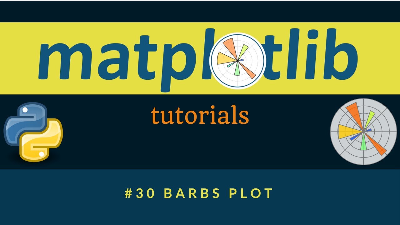 Matplotlib Plotting Tutorials : 030 : Barb Plot
