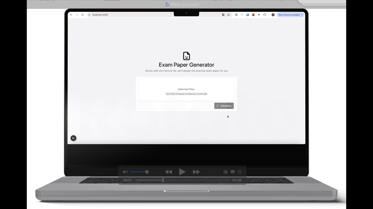 Unihack 2025 - Exam Paper Generator