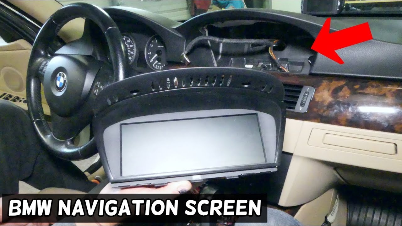 HOW TO REMOVE AND REPLACE NAVIGATION IDRIVE SCREEN ON BMW E90 E92 E91 E93