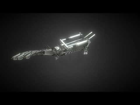 Rigged Robot Arm with Animation Test - Perspective 3