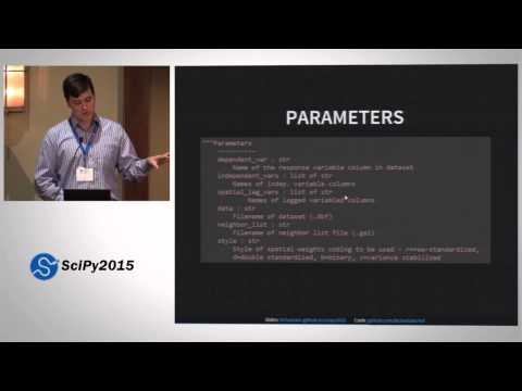Learn Eigenvector Spatial Filtering using NumPy and ArcGIS | SciPy 2015 ...
