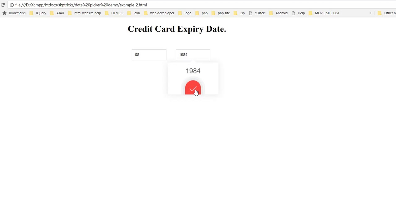 JQuery Date Picker With Example -2
