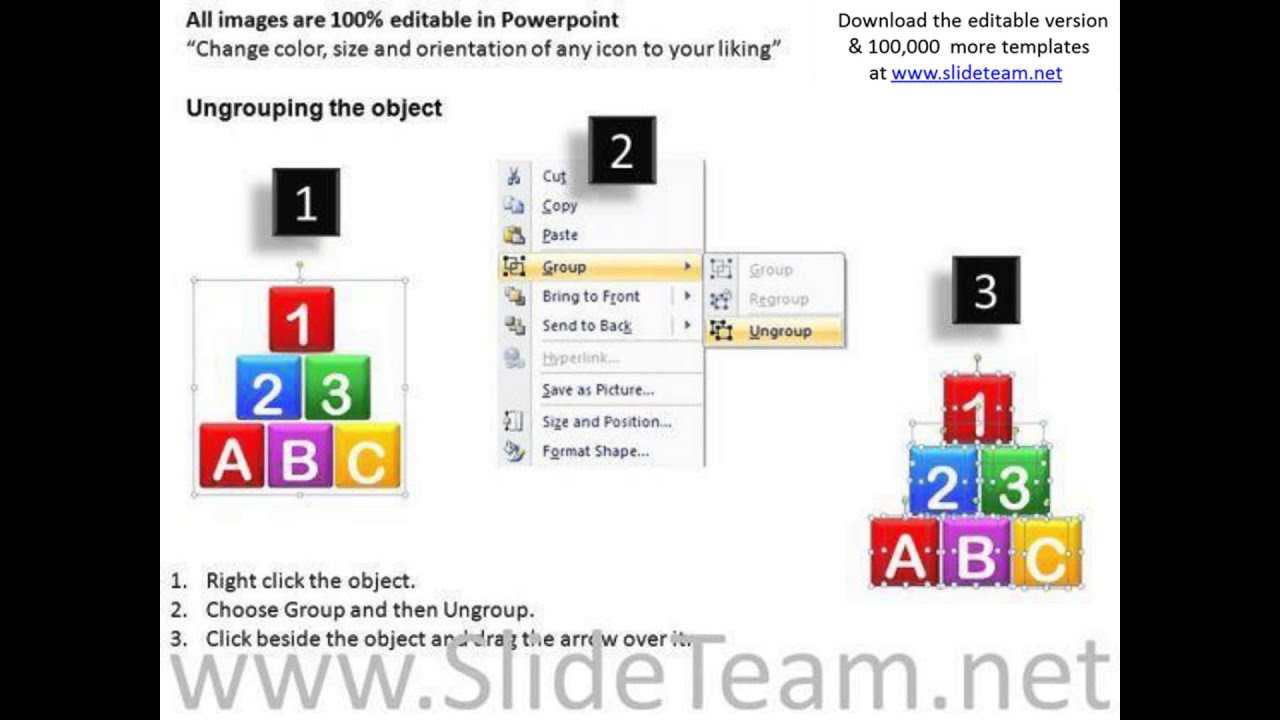 editable building blocks powerpoint slides
