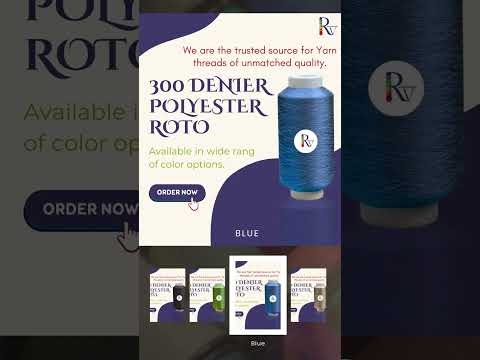 POLYESTER ROTO YARN - 150 Denier Polyester Roto Yarn (Rv Enterprise ...
