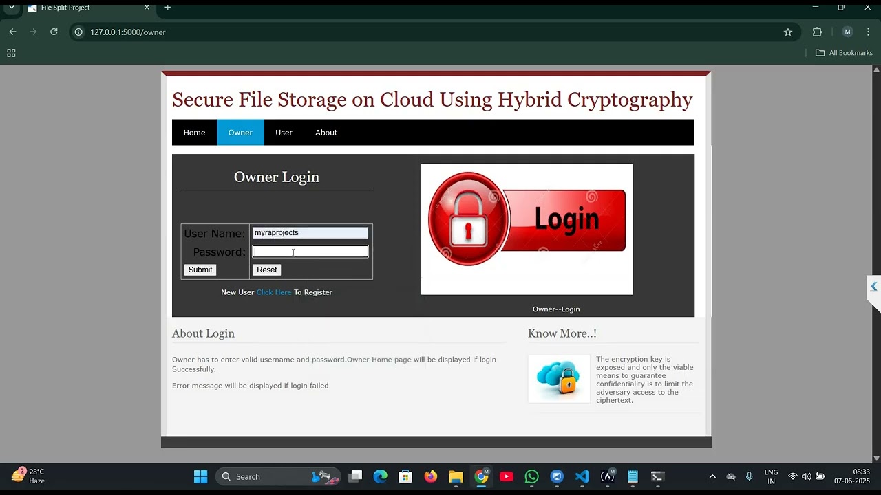 Secure Cloud Data Using Hybrid Cryptography Using Python