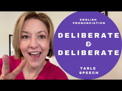 How to Pronounce DELIBERATE & DELIBERATE - American English Heteronym Pronunciation Lesson