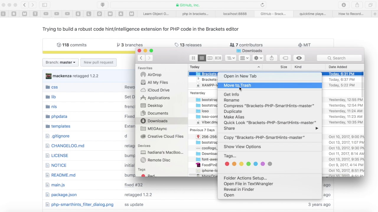php extension for brackets