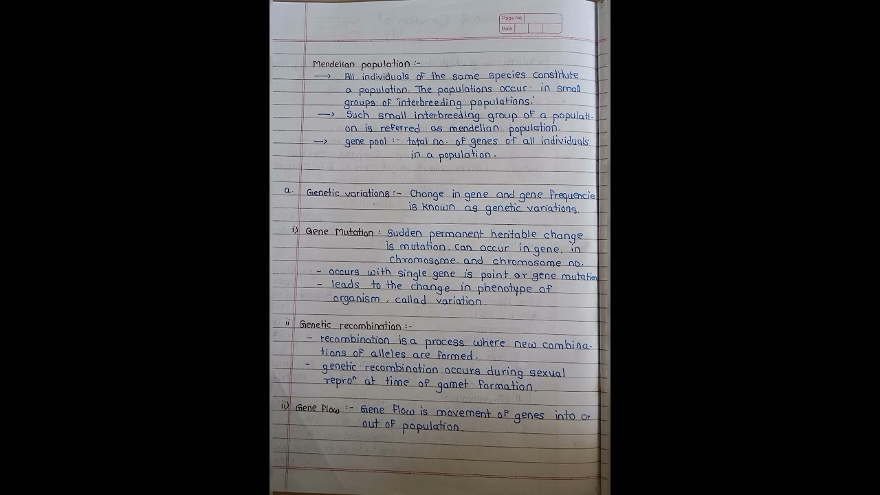 Origin and Evolution of Life, important notes class 12th