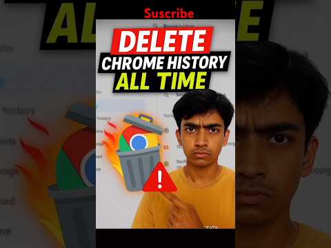 "Delete Chrome History in 10 Seconds 🔥 #viralshorts #chorme history delete #mobile 🦺 safety