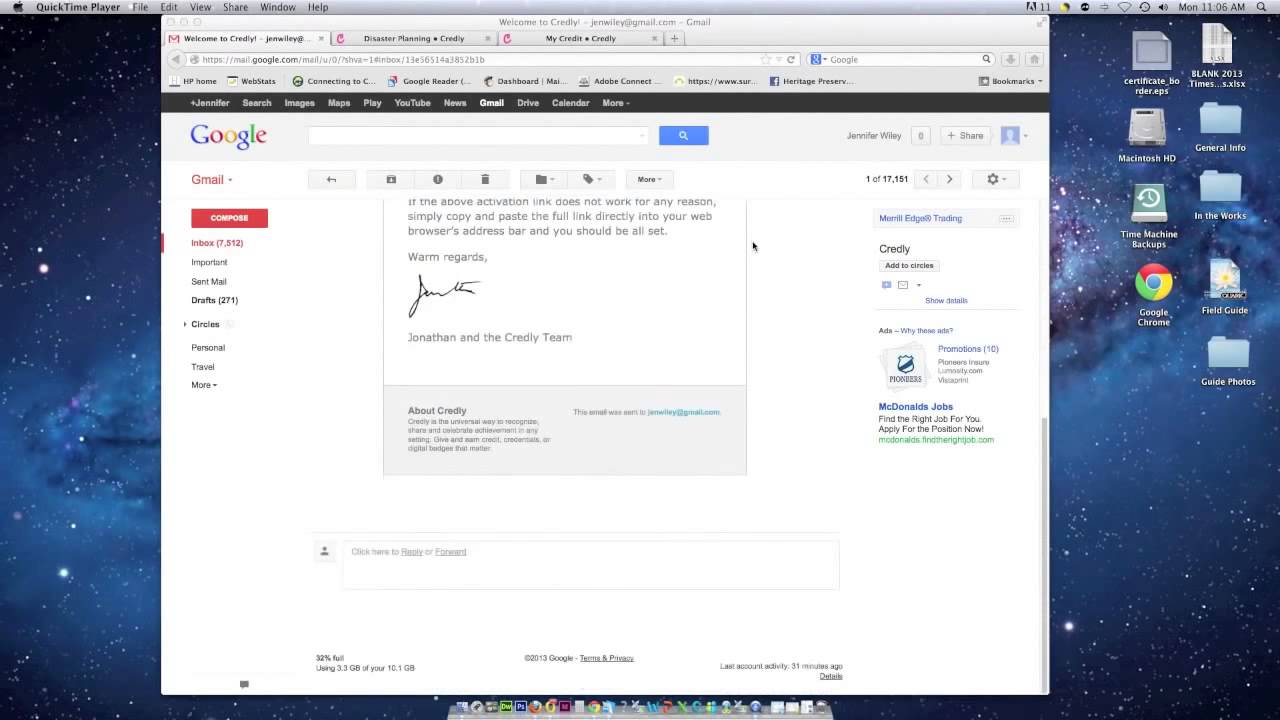 Accepting Credit From Credly