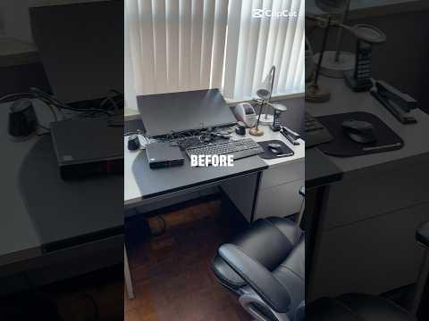 Clean Home Office Desk Setup Upgrade | Dual Monitor Workstation