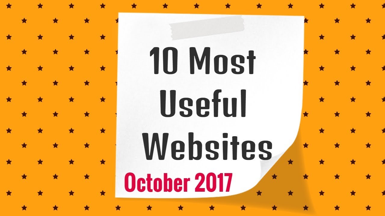 10 most useful websites 2017