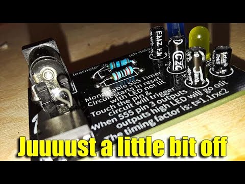 A 555 based touch timer that only kinda works