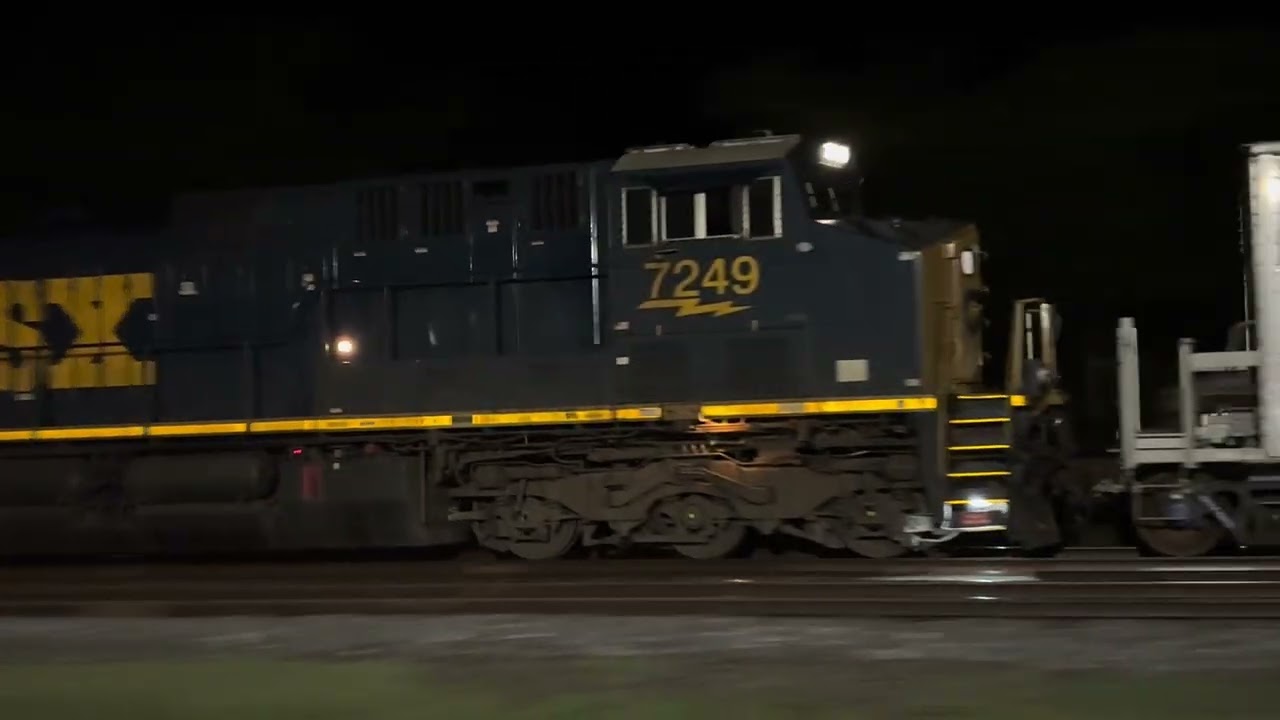 CSX 7429 Leads CSX M457 With YN2 Dash 9 Through Folkston, GA 5-8-26