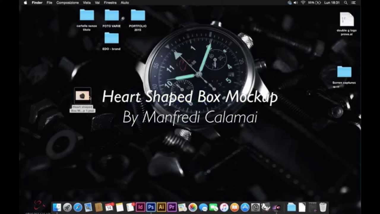 Heart Shaped Box Mockup by Manfredi Calamai