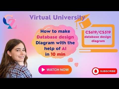 how to make database design diagram with AI Cs519 Cs619 Vu