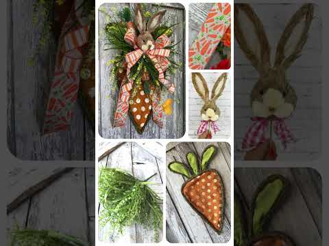 Easter Bunny Carrot Wreath β Hop Into Spring