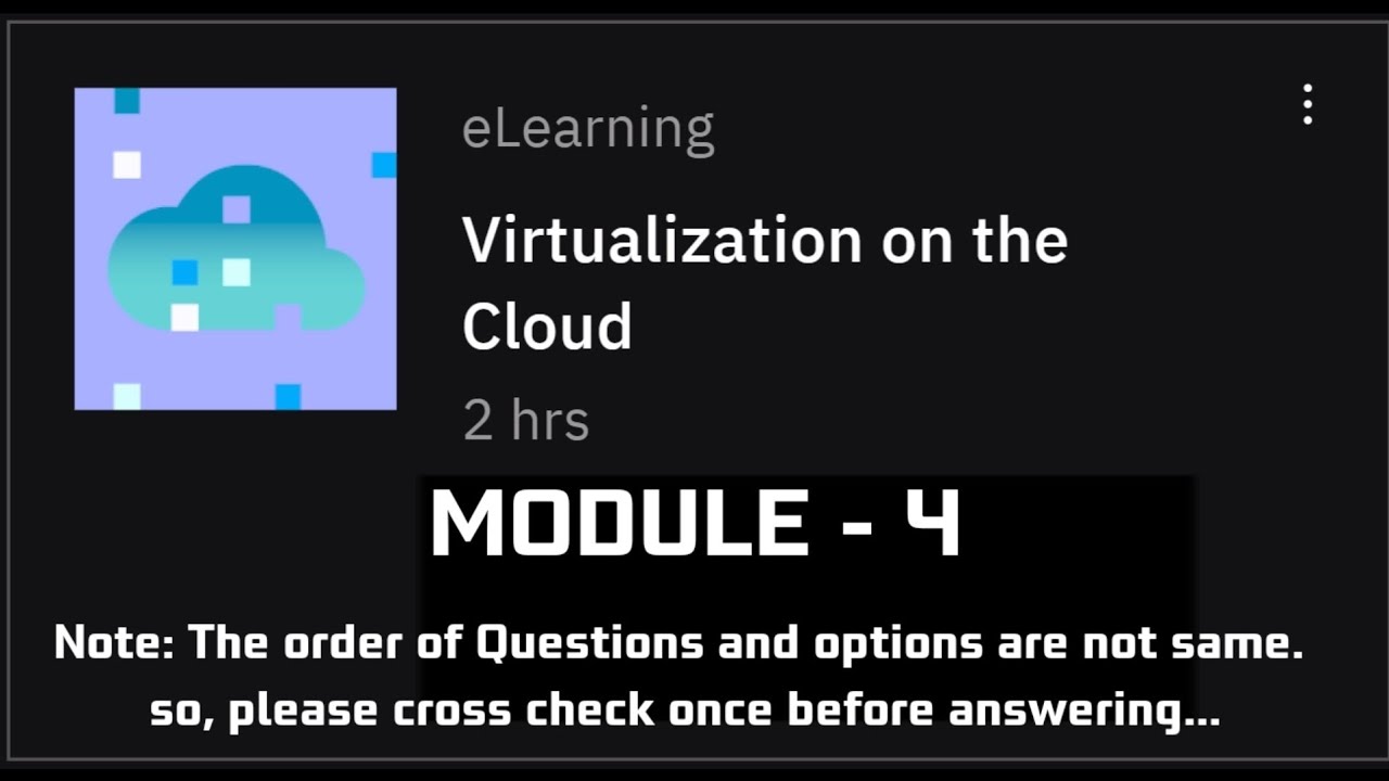 Module-4 APIs||Virtualization on the Cloud #naanmudhalvan #ibm #edunet #eduskills