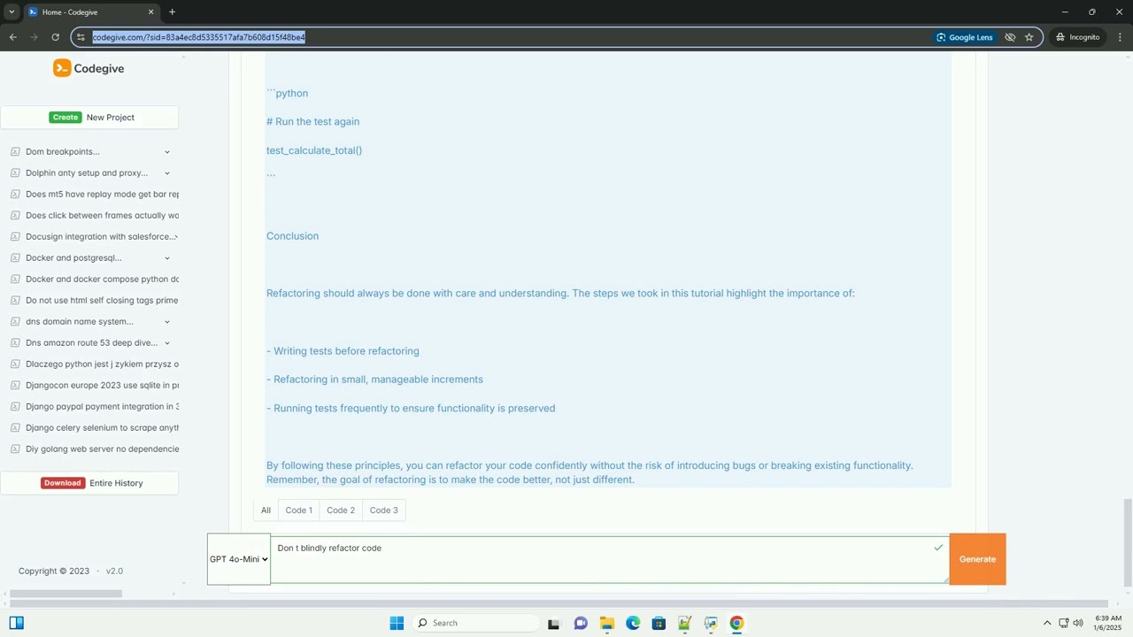 don t blindly refactor code