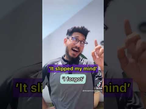 ✨NEW IDIOM✨ - “It slipped my mind’ 🤔(How do you say you forgot something?) 😱 #esl #english #ingles